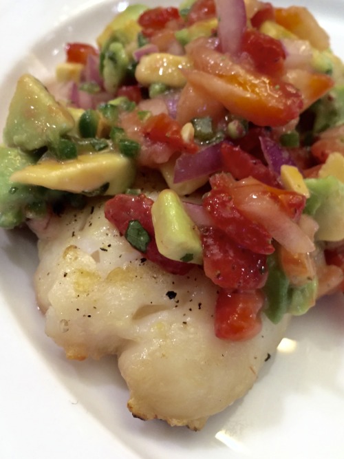 Red Snapper with Strawberry Avocado Salsa | The Blind Guy Cooks